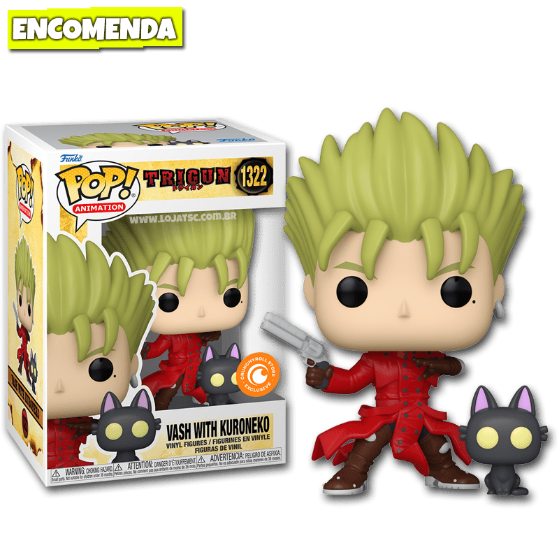 Funko Pop! Trigun - Vash with Kuroneko #1322 - Loja TSC