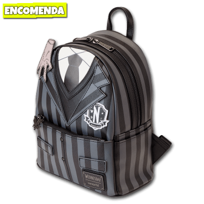 PRÉ-VENDA: Loungefly Wednesday Addams Mini Backpack - Loja TSC
