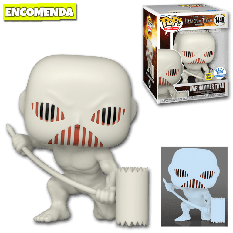 Funko Pop! Attack on Titan - War Hammer Titan #1449 GITD - Loja TSC