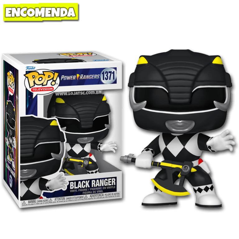 Funko Pop! Power Rangers - Black Ranger 1371 - Loja TSC