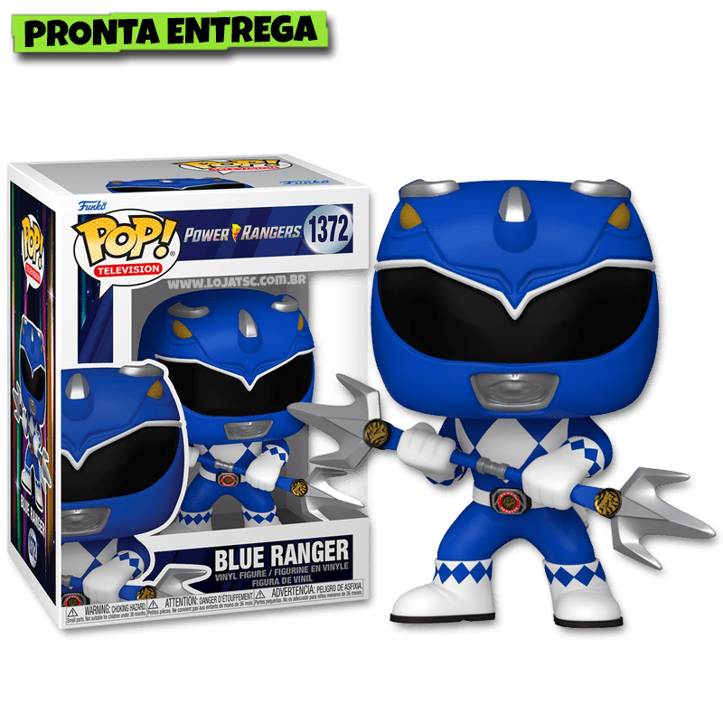 Funko Pop! Chaveiro Power Rangers - Blue Ranger - Loja TSC