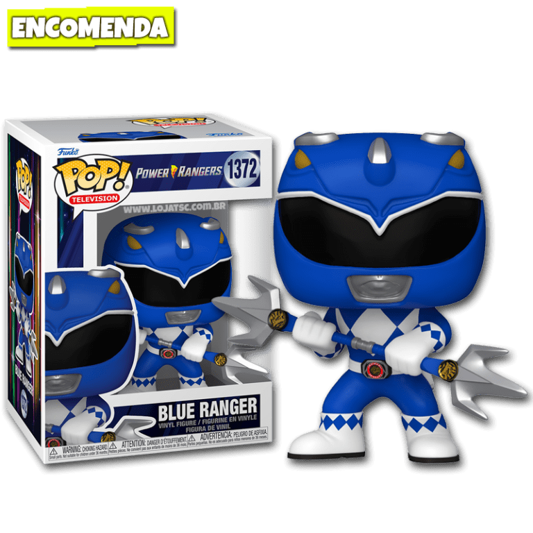 Funko Pop! Chaveiro Power Rangers - Blue Ranger - Loja TSC