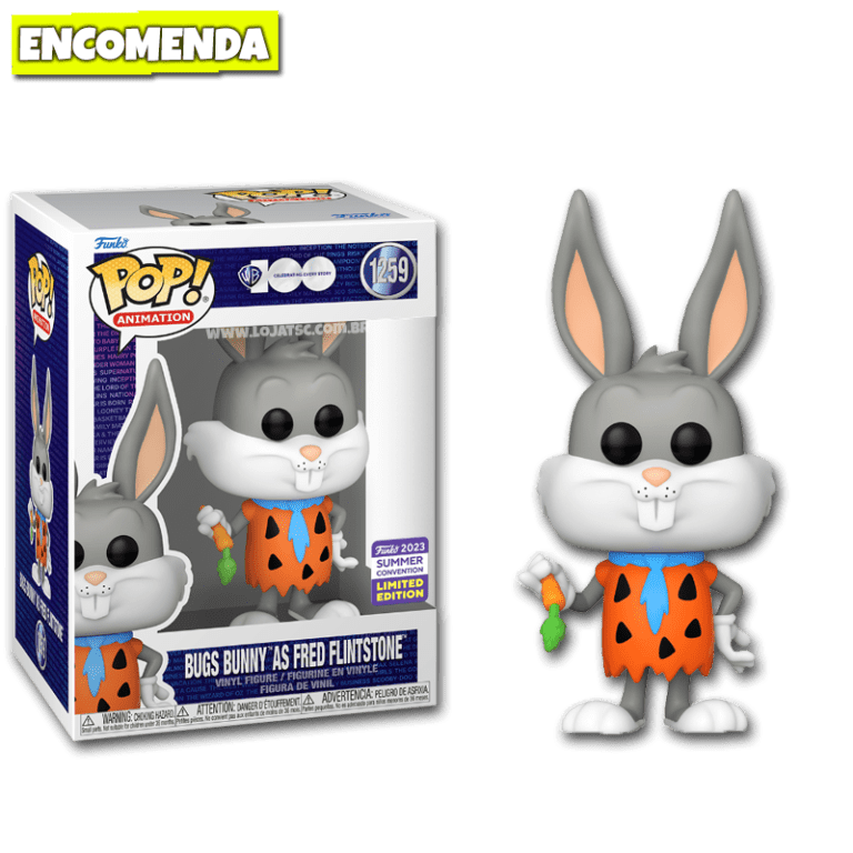 Funko Pop! WB 100th - Bugs Bunny as Fred Flintstone #1259 - Loja TSC
