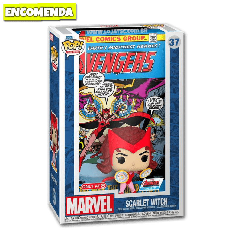Funko Pop! Comic Cover: Avengers - Scarlet Witch 37 - Loja TSC