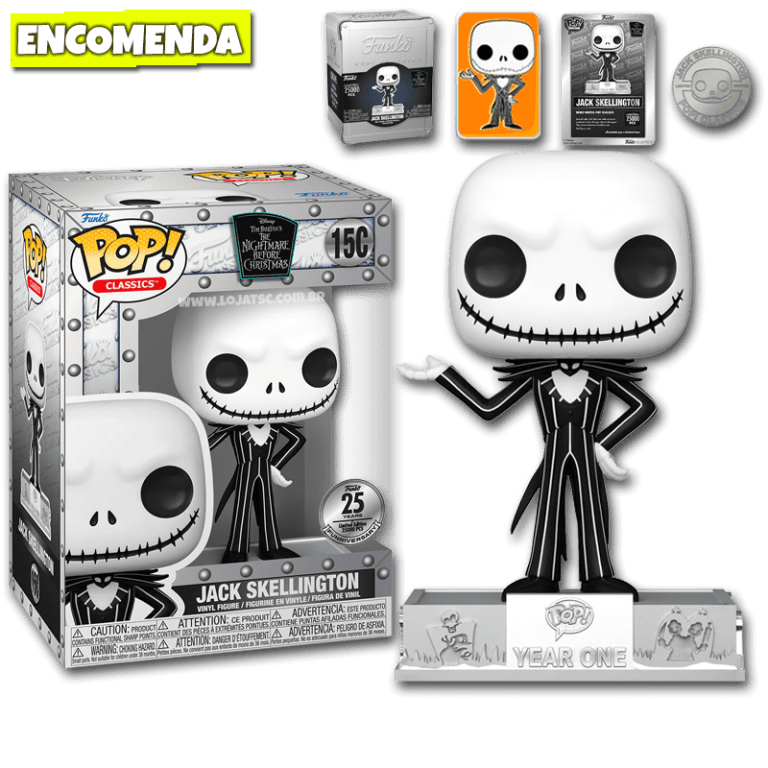 Funko Pop! O Estranho Mundo de Jack - Jack Skellington #1168 - Loja TSC