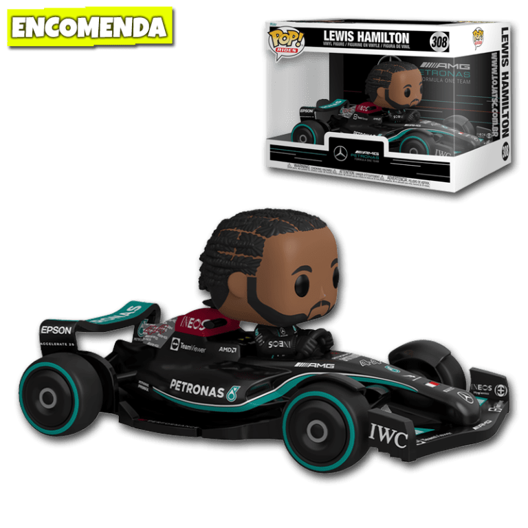 Funko Pop! Ride Super Deluxe: Racing - Lewis Hamilton 308 - Loja TSC