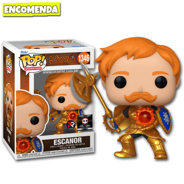Funko Pop! The Seven Deadly Sins - Escanor #1346 (Metallic) - Loja TSC