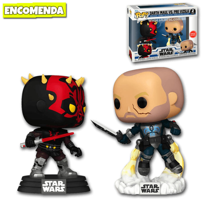 Funko Pop! Star Wars - Darth Maul vs Pre Vizsla 2Pk - Loja TSC