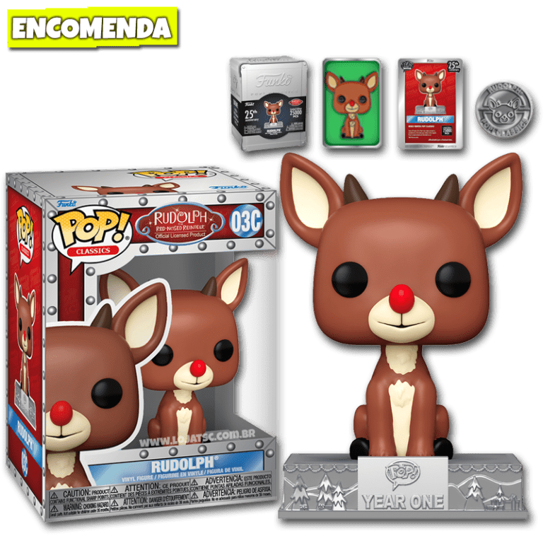 Funko Pop! Rudolph a Rena do Nariz Vermelho - Rudolph #1260 - Loja TSC