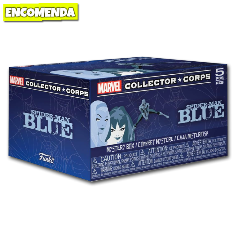 Funko Pop! Collector Corps Box: Marvel - Spider-Man: Blue - Loja TSC