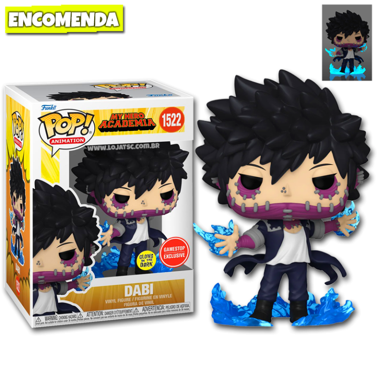 Funko Pop! My Hero Academia - Dabi 1322 GITD - Loja TSC