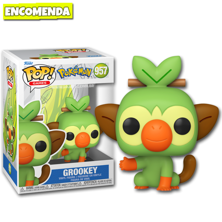 Funko Pop! Pokémon - Grookey 957 - Loja TSC