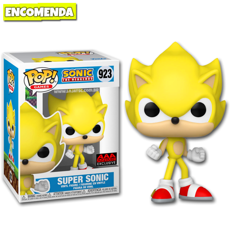 Funko Pop! Sonic the Hedgehog - Super Sonic 923 - Loja TSC