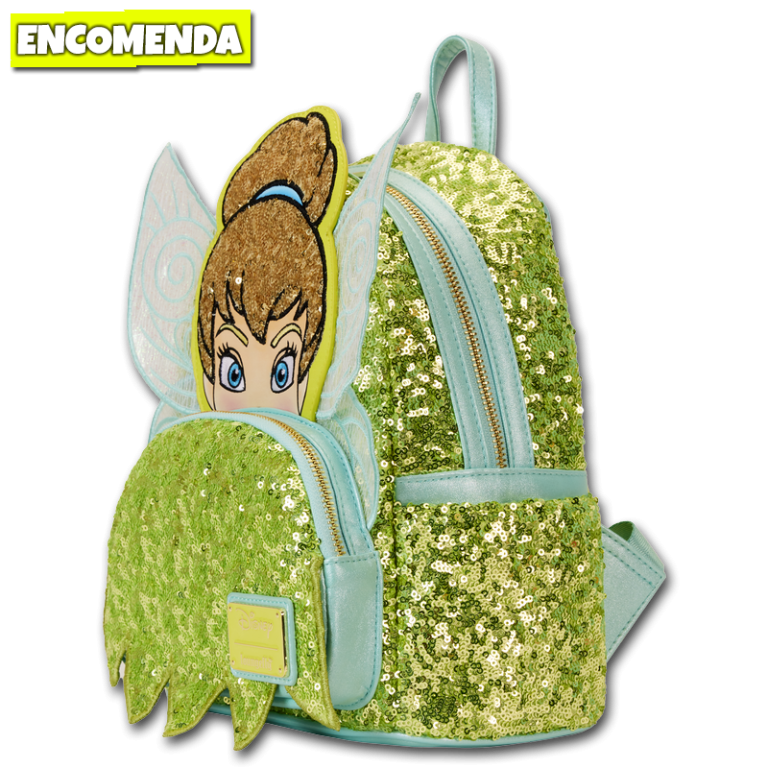 Loungefly Peter Pan Tinker Bell Exclusive Sequin Cosplay Mini Backpack ...