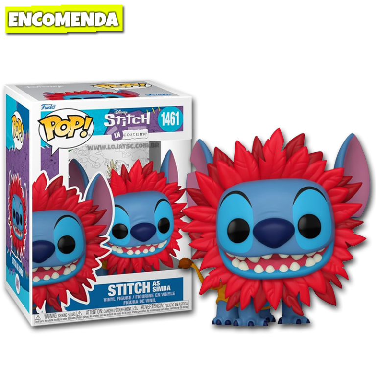 Funko Pop! Stitch in costume – Stitch as Simba 1461 - Loja TSC