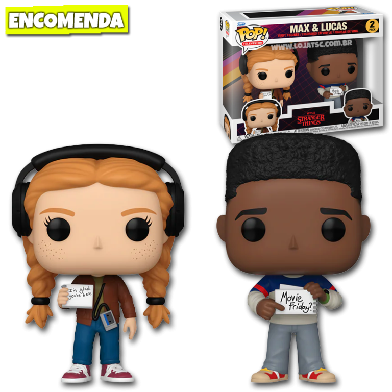 Funko Pop! Stranger Things 4 - Max & Lucas 2Pk - Loja TSC
