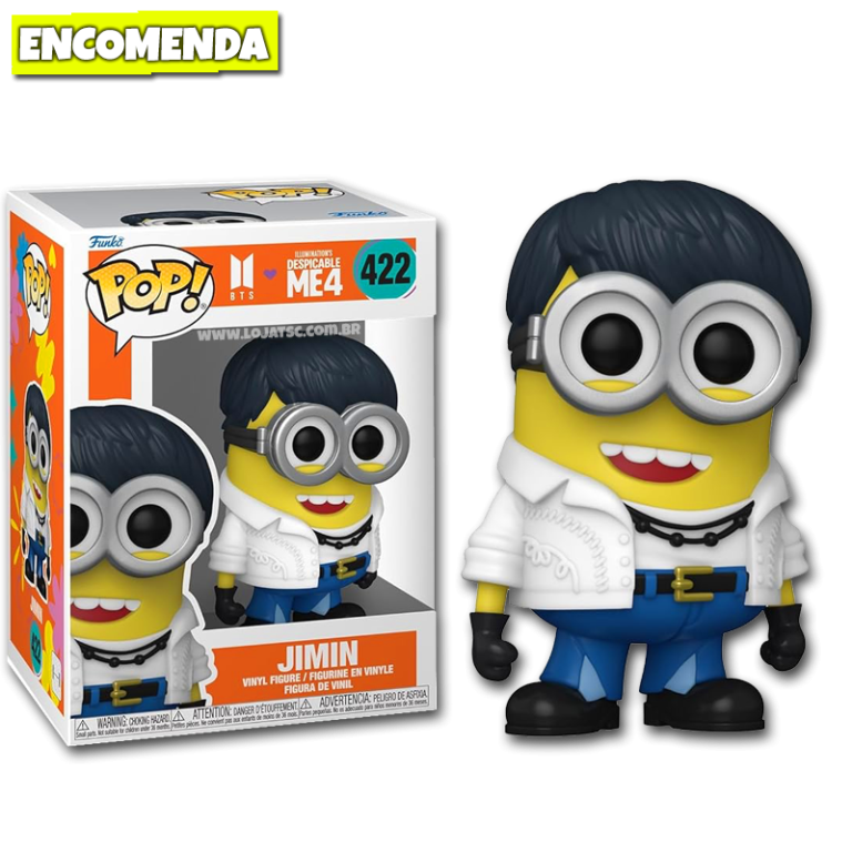 Funko Pop! Despicable Me 4 Minions x BTS - Jimin 422 - Loja TSC