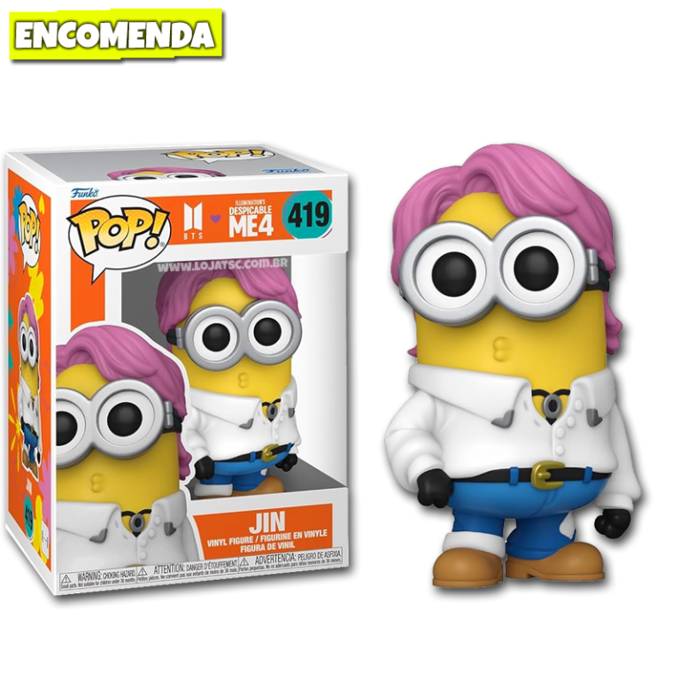 Funko Pop! Despicable Me 4 Minions x BTS - Jin 419 - Loja TSC