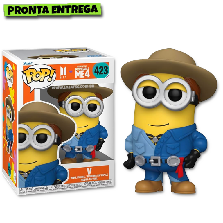 Funko Pop! Despicable Me 4 Minions x BTS - V 423 - Loja TSC