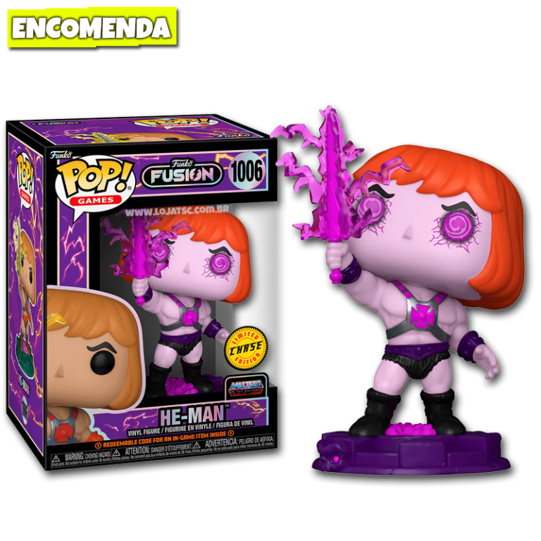 Funko Pop! Games Fusion - He-Man 1006 CHASE - Loja TSC
