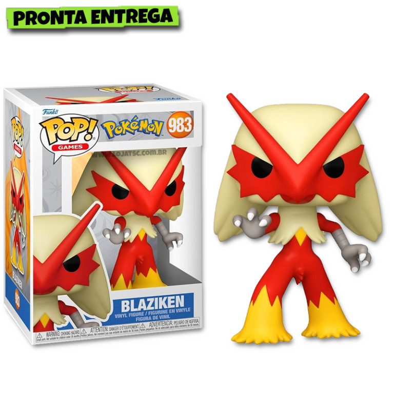 Funko Pop! Games: Pokemon - Blaziken 983 - Loja TSC