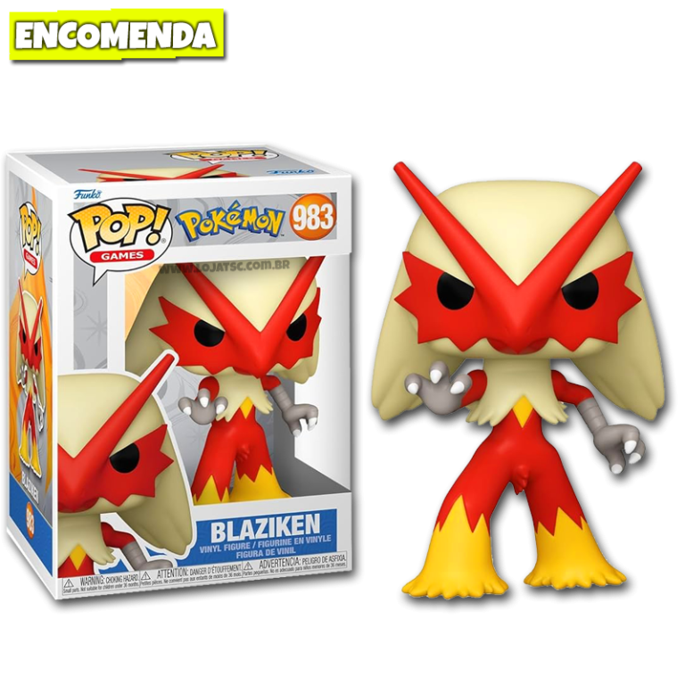 Funko Pop! Games: Pokemon - Blaziken 983 - Loja TSC