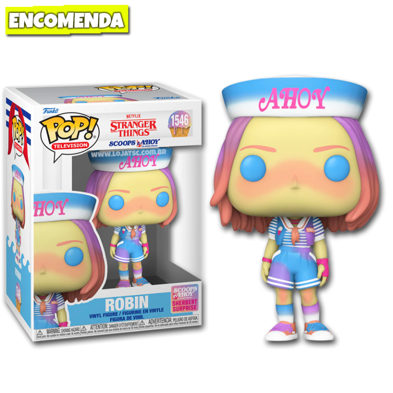 Funko Pop! Stranger Things 4 - Robin (Scoops Ahoy) 1546 - Loja TSC