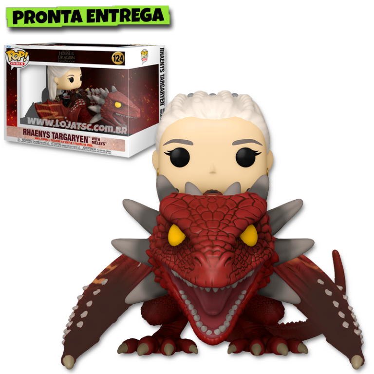Funko Pop! Deluxe: House of the Dragon - Rhaenys Targaryen with Meleys ...