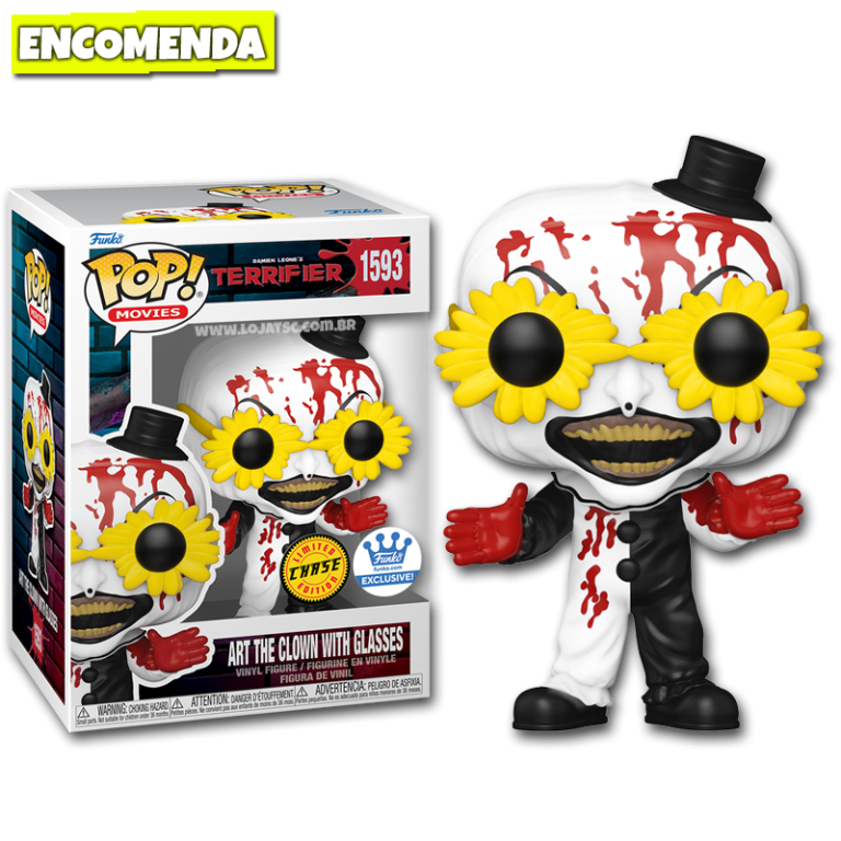 Funko Pop! Terrifier 2 - Art the Clown with glasses 1593 CHASE - Loja TSC