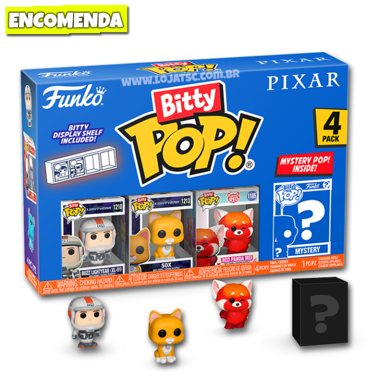 Funko Bitty Pop! Pixar 4-PACK SERIES 1 - Loja TSC