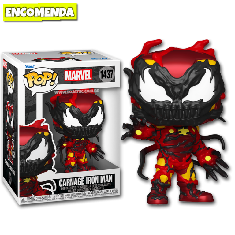 Funko Pop! Marvel Carnageized Iron Man 1437 - Loja TSC