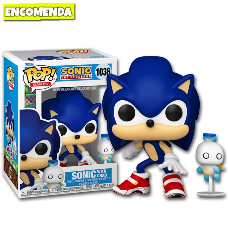 Funko Pop! Sonic the Hedgehog - Sonic with Chao 1036 - Loja TSC