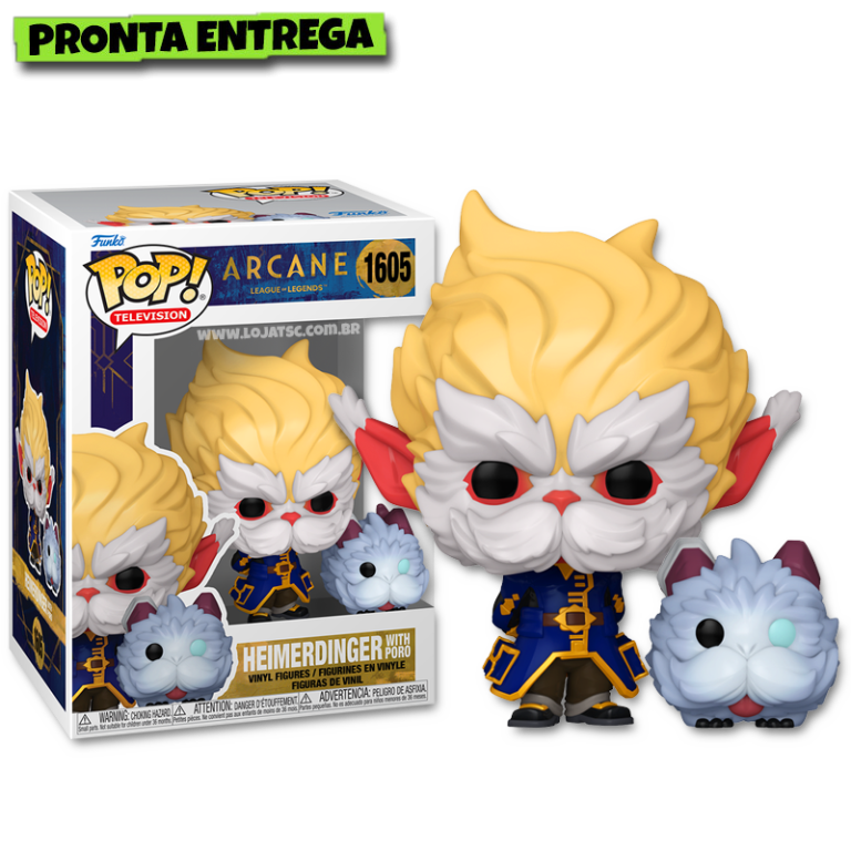 Funko Pop! Arcane: League of Legends - Heimerdinger with Poro 1605 ...