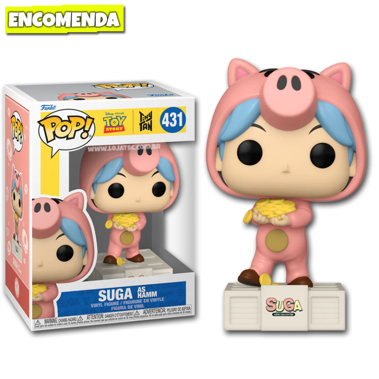 Funko Pop! Toy Story x TinyTAN BTS - Suga as Hamm 431 - Loja TSC