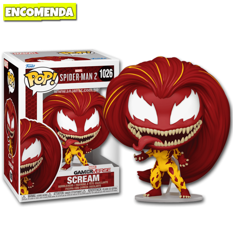 Funko Pop! Spider-Man 2 - Scream 1026 - Loja TSC