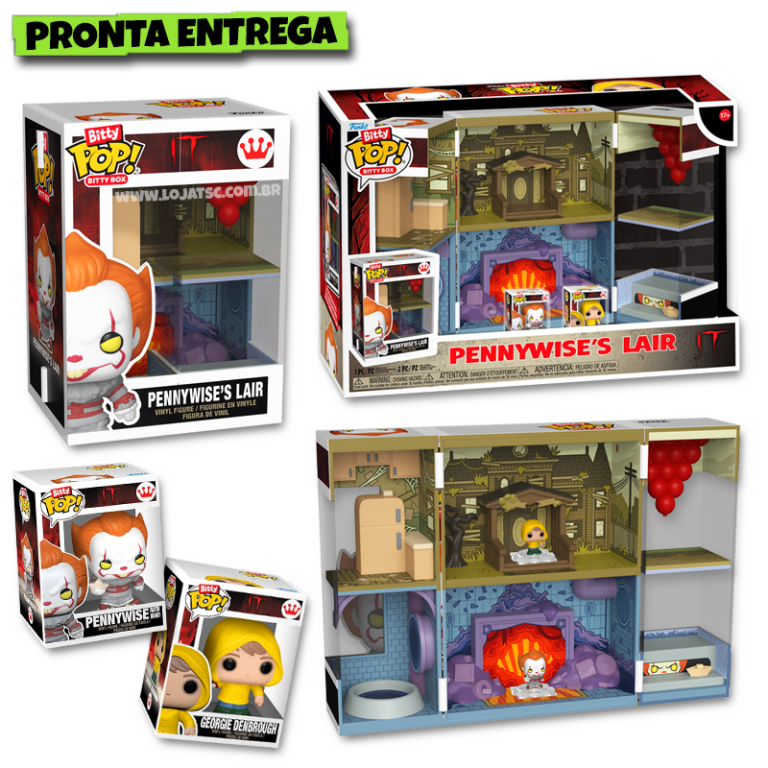 Funko Pop! Bitty Boxes: IT - Pennywise’s Lair - Loja TSC