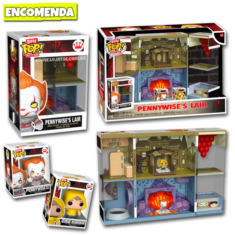 Funko Pop! Bitty Boxes: IT - Pennywise’s Lair - Loja TSC
