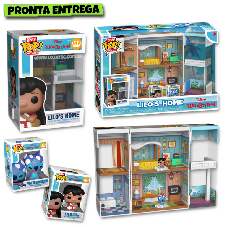 Funko Pop! Bitty Boxes: Lilo and Stitch - Lilo's Home - Loja TSC