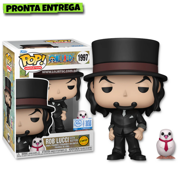 Funko Pop! One Piece - Rob Lucci with Hattori 1997 CHASE - Loja TSC