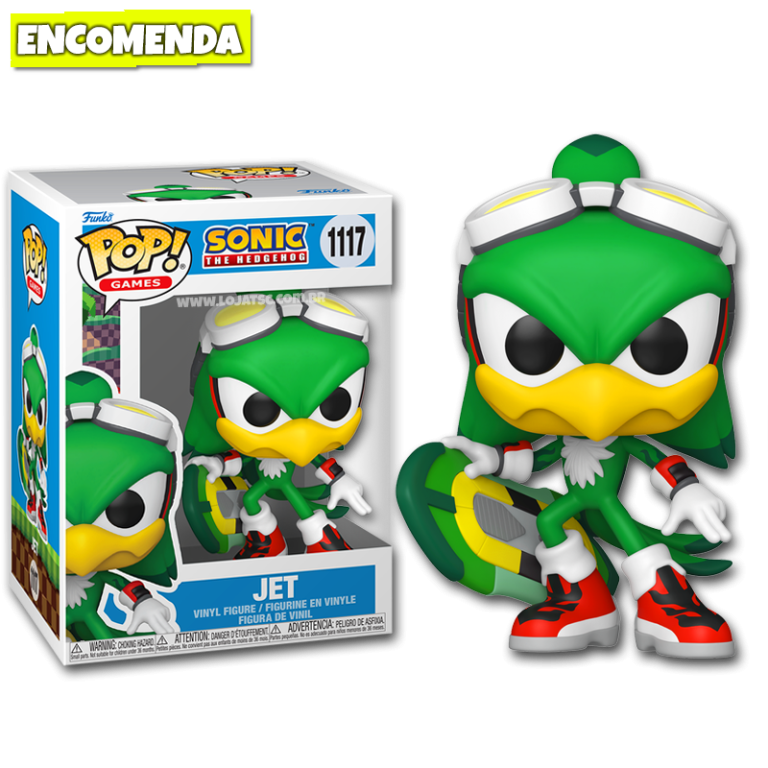 Funko Pop! Sonic the Hedgehog - Jet 1117 - Loja TSC